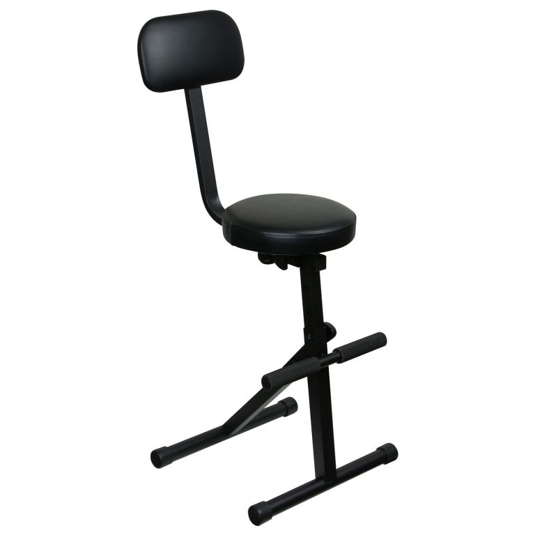 Black Height Adjustable Chair for DJ | Odyssey Gear