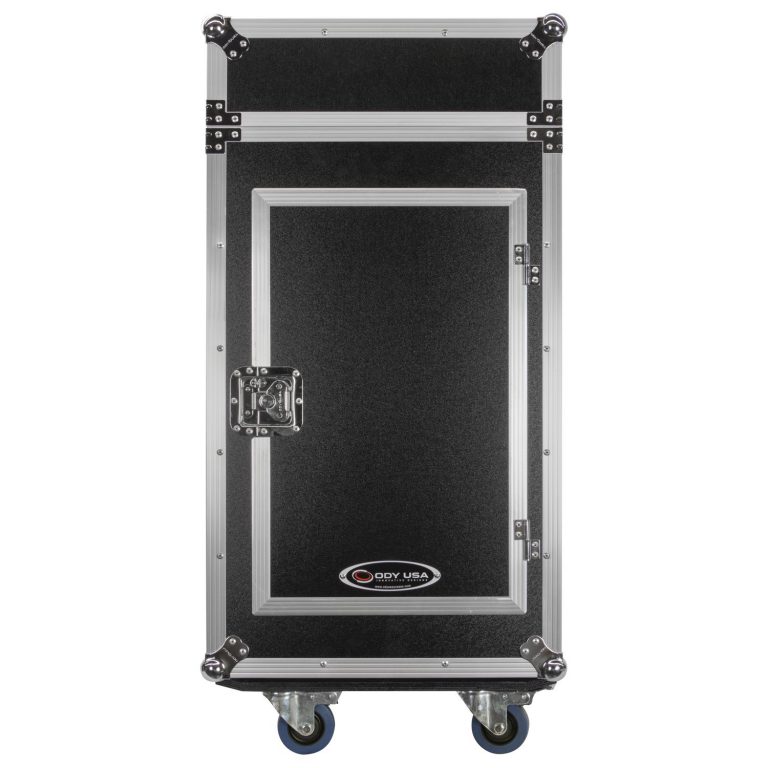 13U Top Slanted 16U Vertical Pro Combo Rack with Casters - Odyssey Cases