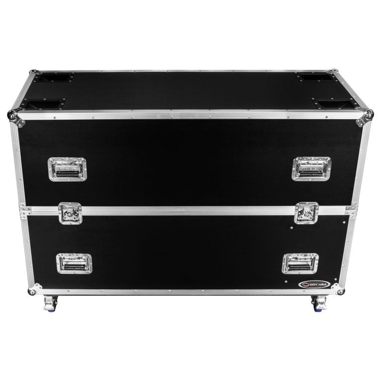 Dual 50-58" Flat Screen Monitor Case with Casters - Odyssey Cases