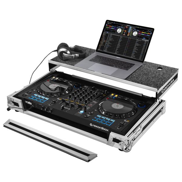 Pioneer DDJ-FLX6 ATA Flight Case with Glide Laptop Platform - Odyssey Cases