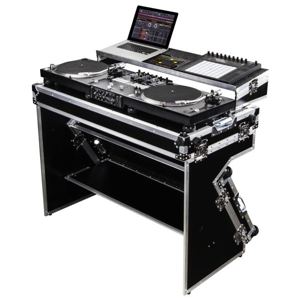 DJ Z-Stand Foldout Table with Laptop Platform and Wheels - Odyssey Cases