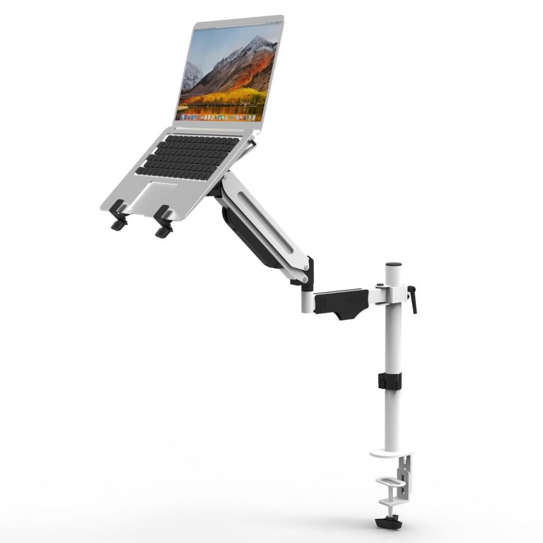 Odyssey Laptop Mount Arm Stand in White - Odyssey Cases