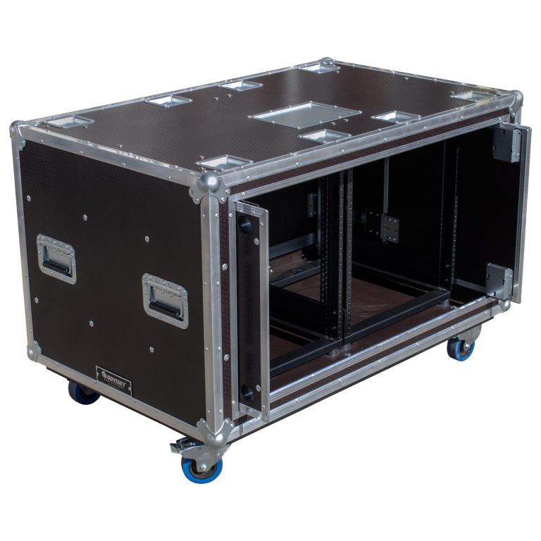 Odyssey Professional 48" x 30" x 32" Dual 12U Brown Hex Board Slam Rack ...